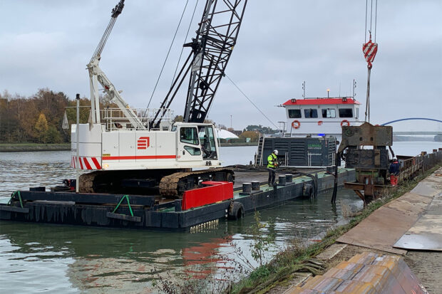 Waterwerken aan zwaaikom inGrobbendonk draaien op volle toeren